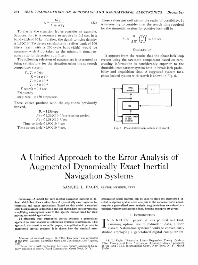A Unified Approach to the Error Analysis of Augmented Dynamically Exact Inertial Navigation ...