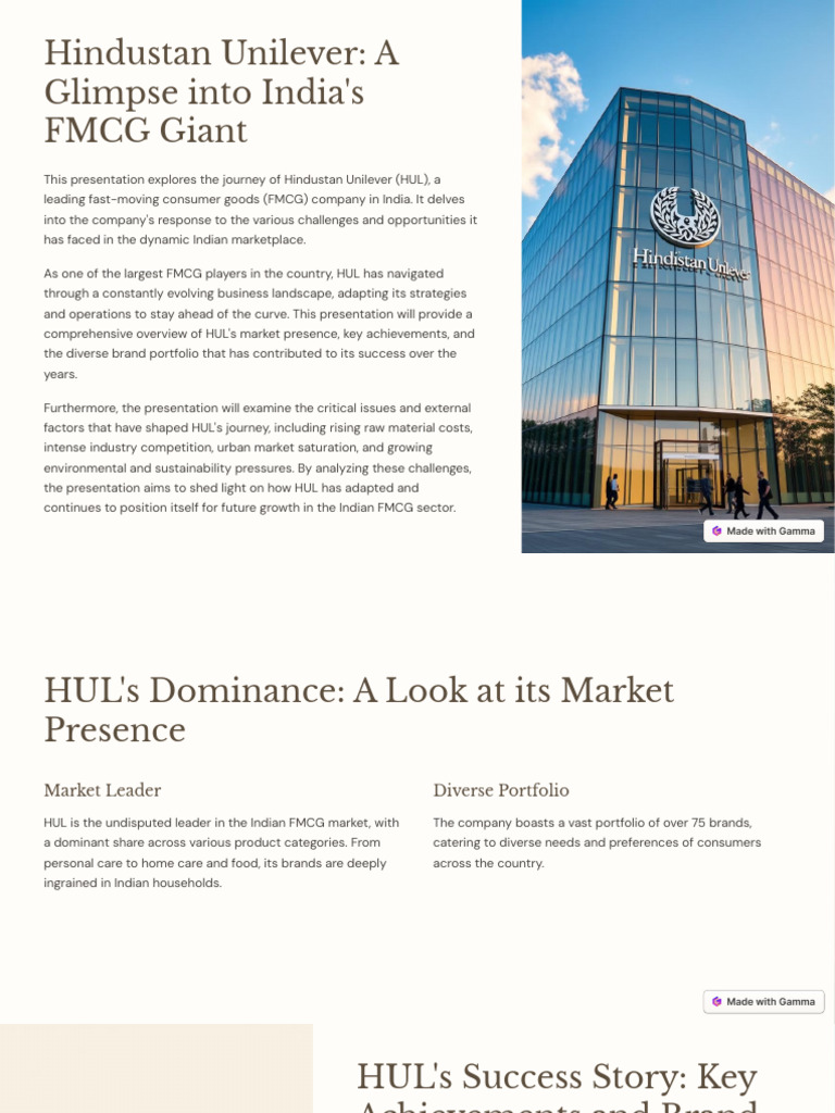 hul pdf | PDF | Sustainability | Consumption (Economics)
