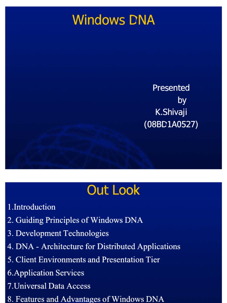 Windows DNA | PDF | Dynamic Html | Microsoft Windows