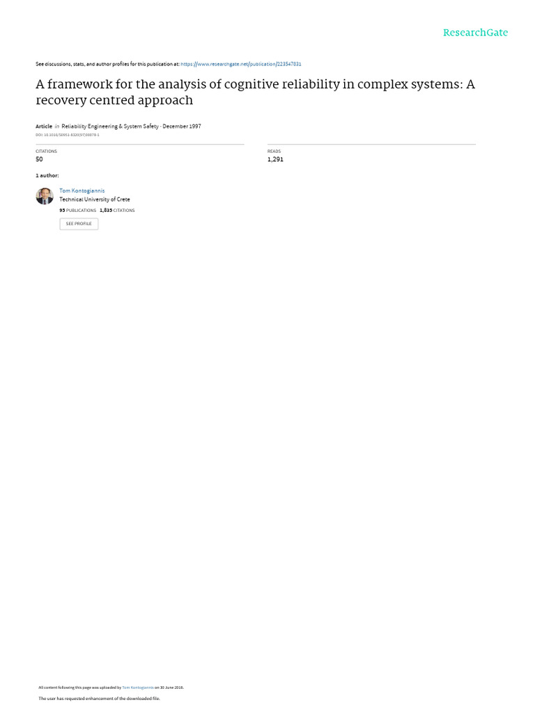 BINCORECT2 | PDF | Reliability Engineering | Decision Making