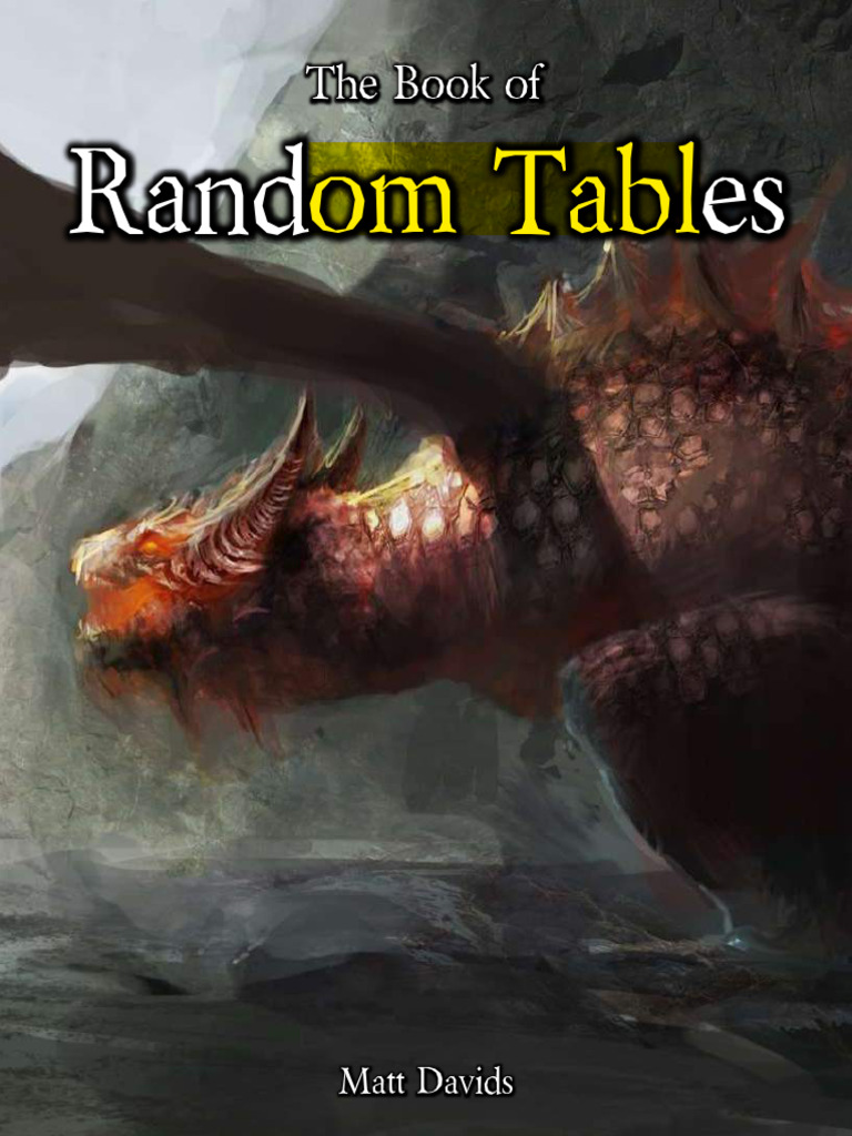 The Book of Random Tables | PDF | Role Playing Games