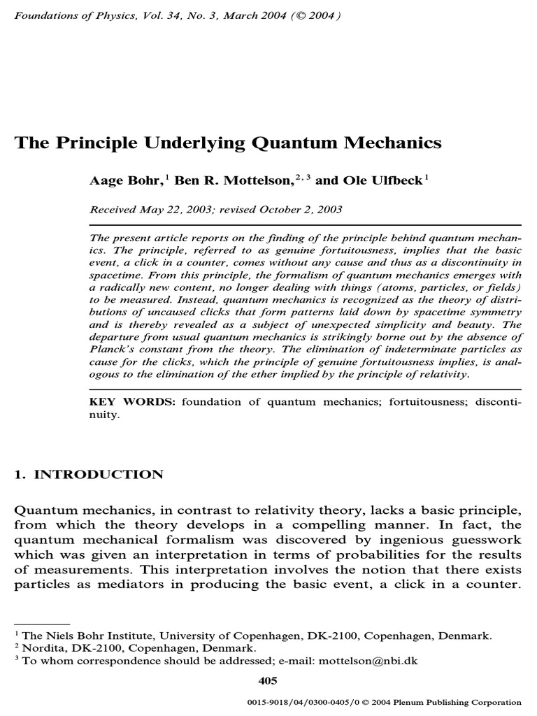 Quantum Mechanics' Core Principle | PDF | Quantum Mechanics | Wave Function