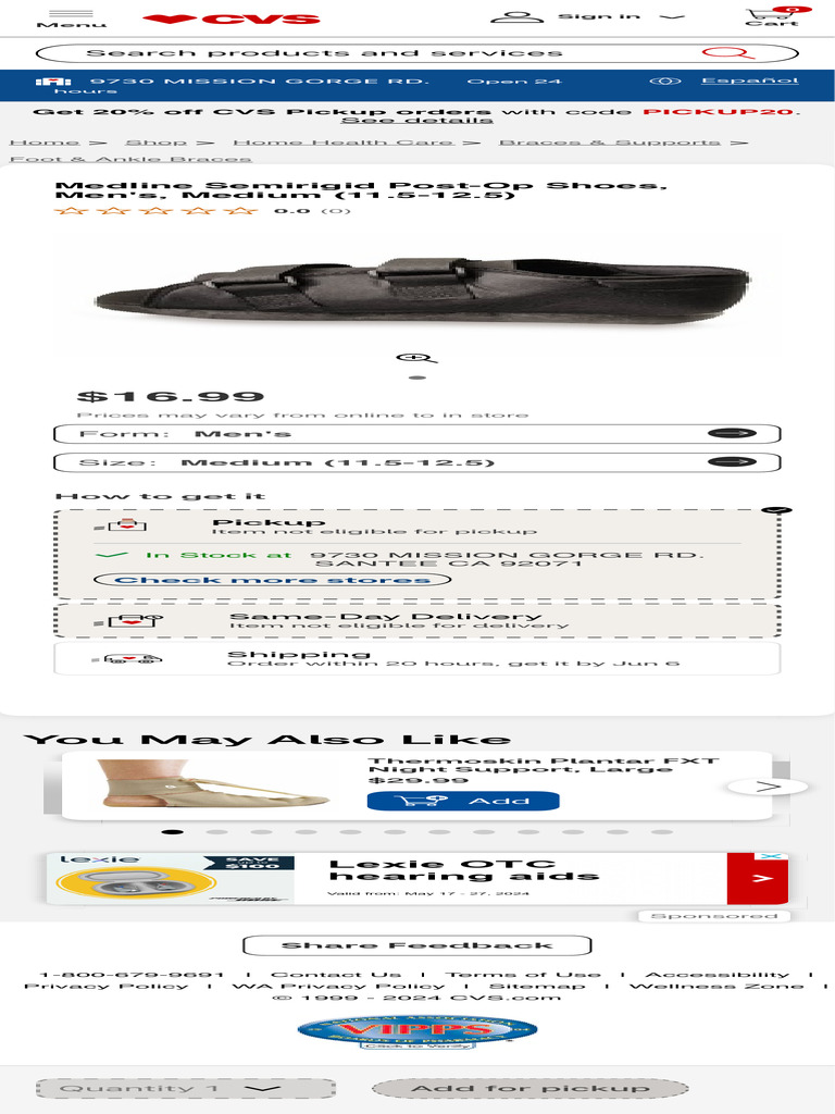 Medline Semirigid Post-Op Shoes, Men's, Medium (1… | PDF