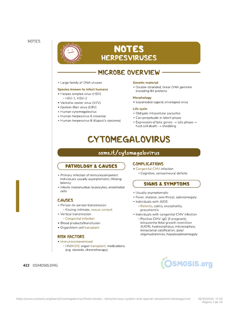 Cytomegalovirus- Video, Causes, & Meaning | Osmosis | PDF Cytomegalovirus- Video, Causes, & Meaning | Osmosis | PDF