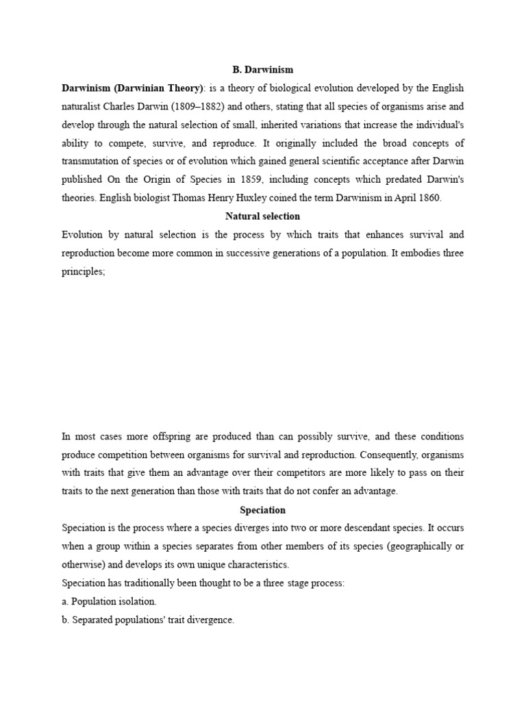 BIO 101 Week 2c 2024 | PDF | Natural Selection | Evolution