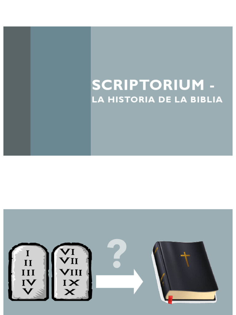 A2 T2 L6 Scriptorium 4.1 - Presentación PowerPoint-compressed | PDF | Biblia