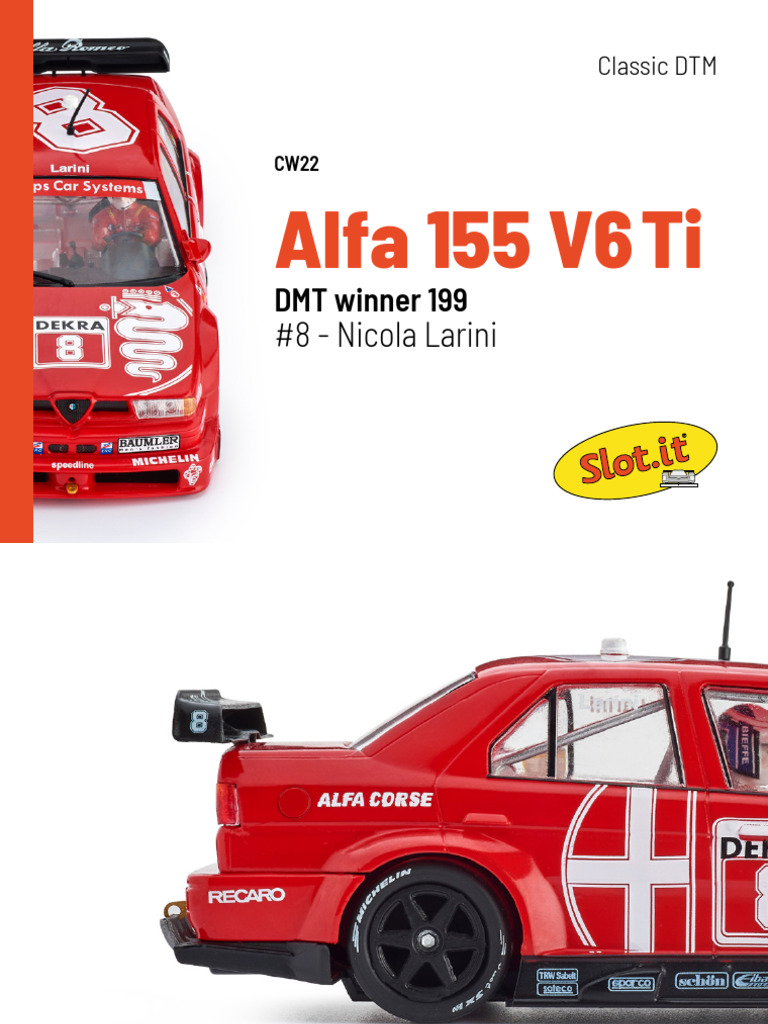 ALFA 155 V6TI DTM Winner 1993 Album LD | PDF