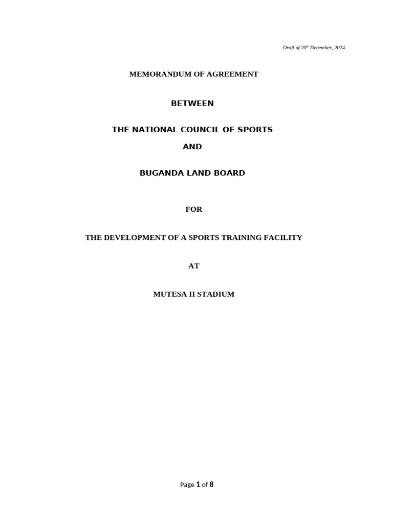 Revised Buganda Land Board and NCS 20th December, 2024 | PDF ...