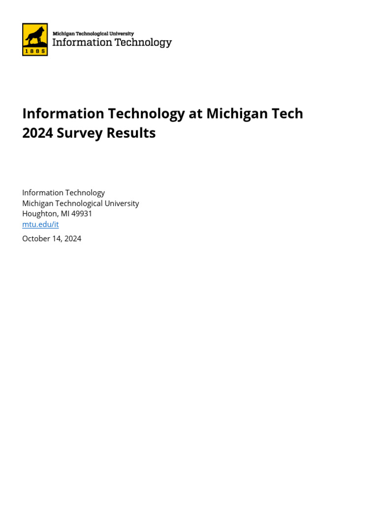 It Survey 2024 | PDF | Information Technology | Computing