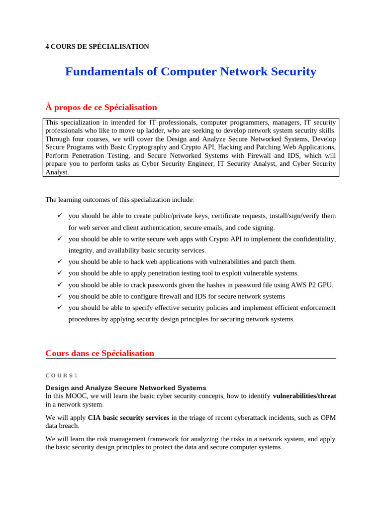 Fundamentals of Computer Network Security | PDF | Security | Computer Security