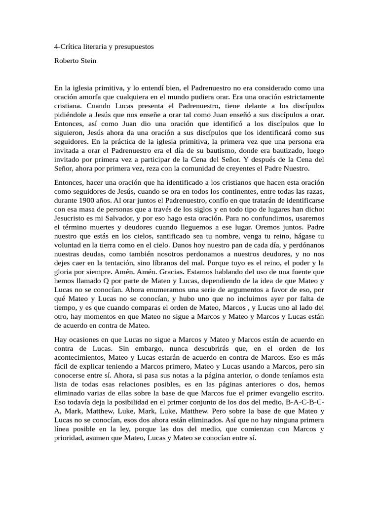 Evangelios y la fuente Q | PDF | orador del Señor | Evangelio de Marcos