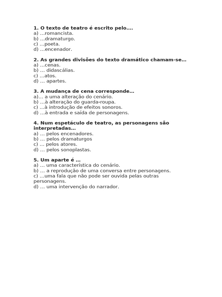 Texto Dramático | PDF