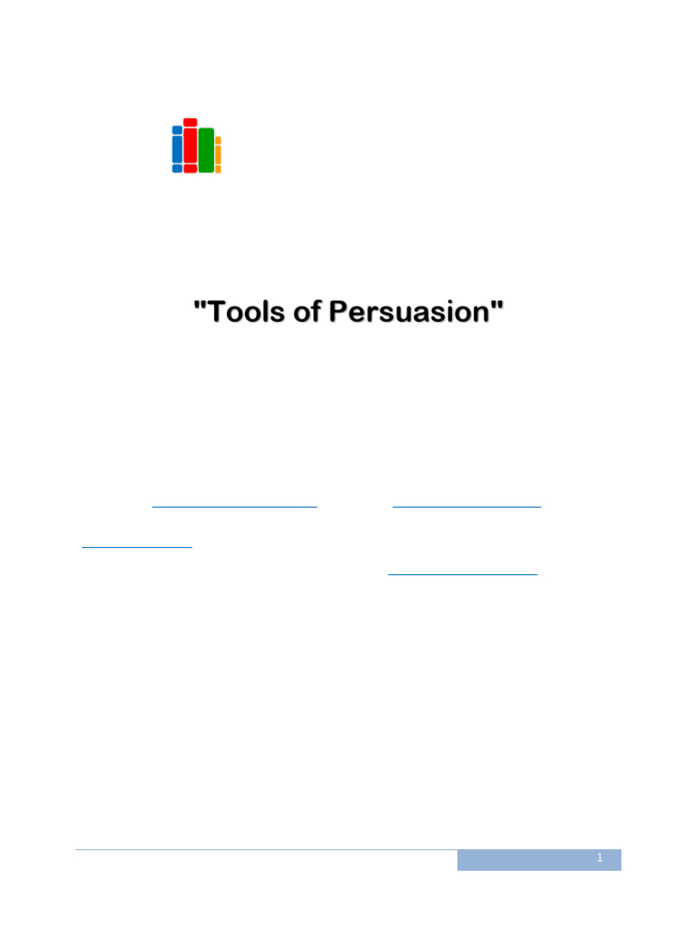 8 Tools of Persuasion Free Sample | PDF | Logos | Persuasion