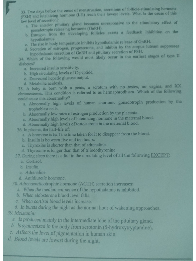 Exam2 Physiology | PDF