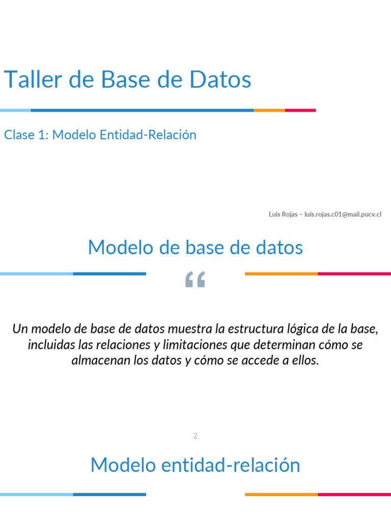 Introducción al Modelo E-R en Bases de Datos | PDF | Datos | Ciencias ...
