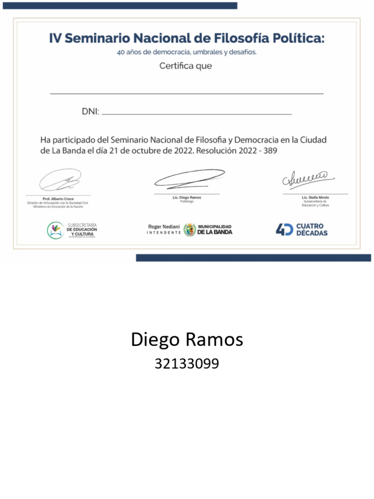 Certificado 4D | PDF