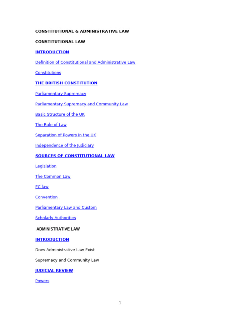 The Constitutional Sources of Rule of Law 1. | PDF | Administrative Law ...