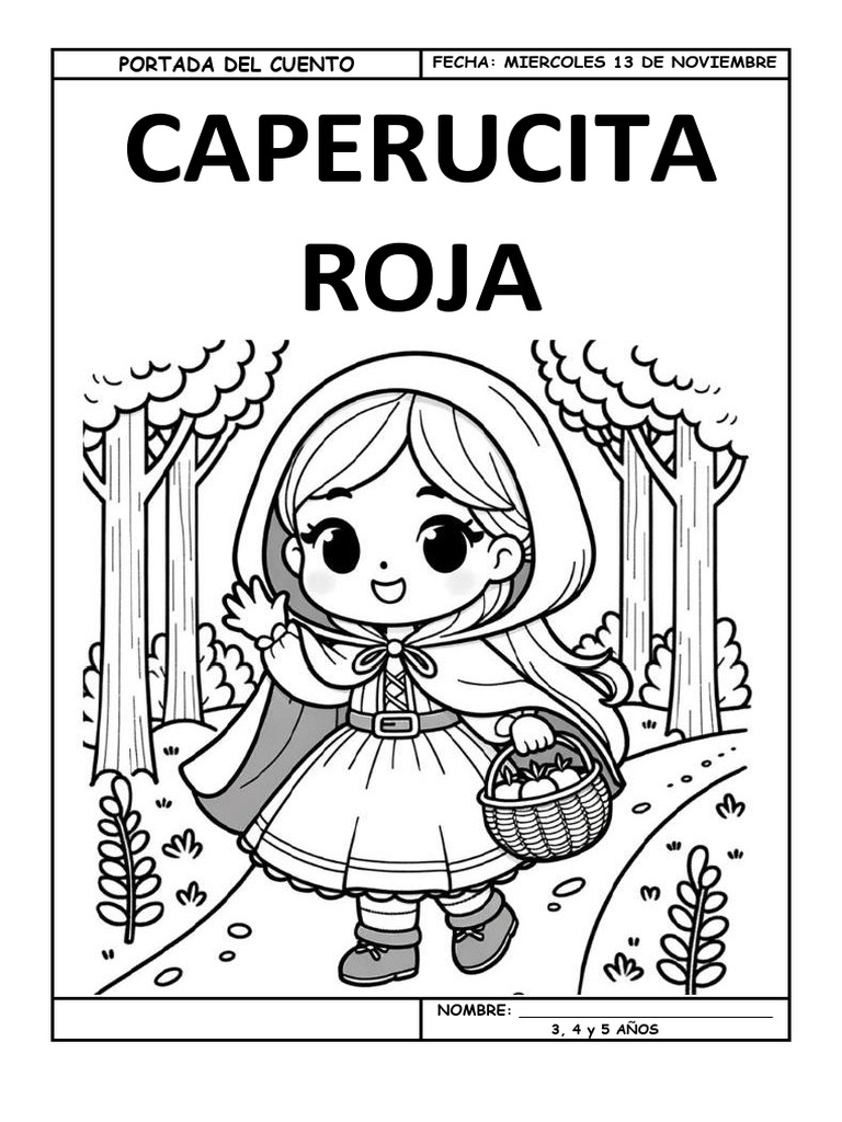 Actividades de Caperucita Roja para Niños | PDF