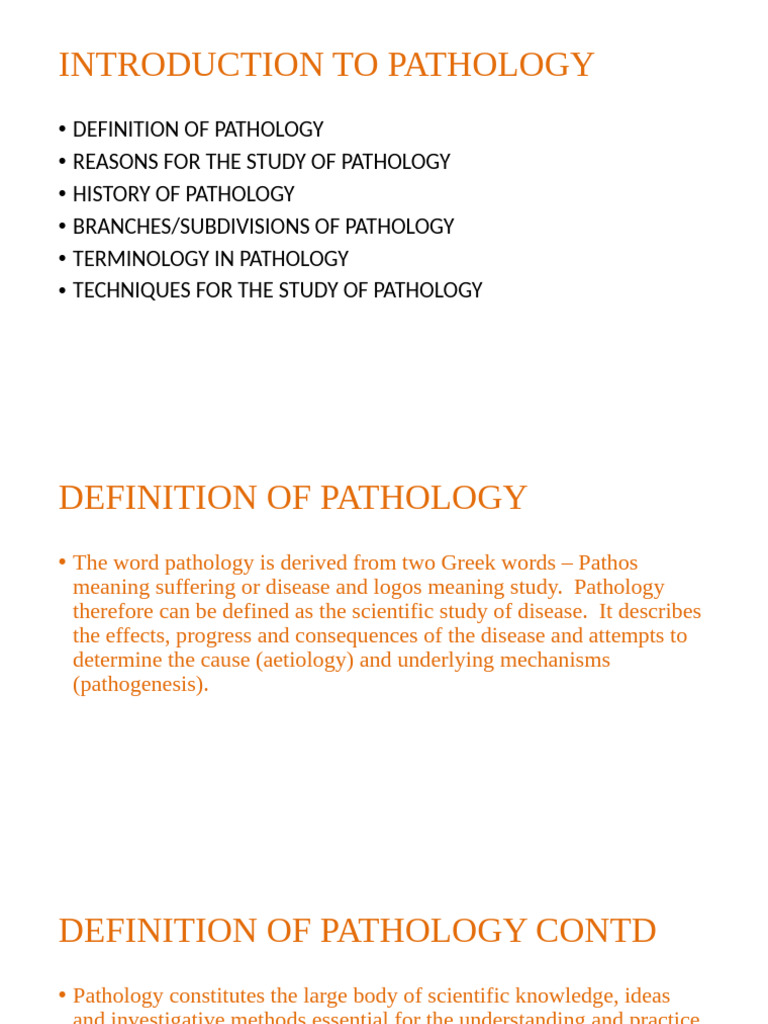 Introduction To Pathology | PDF | Pathology | Biopsy