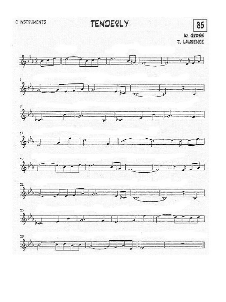 Tenderly - Sem Cifras | PDF