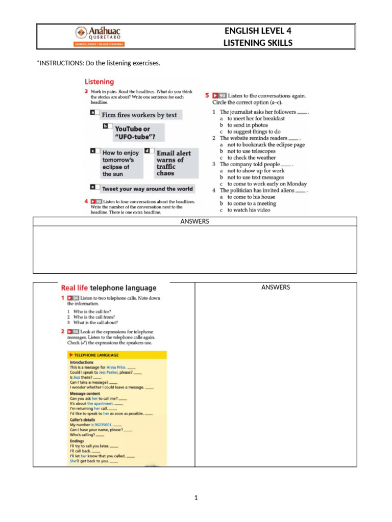 Unit 5 Listening | PDF