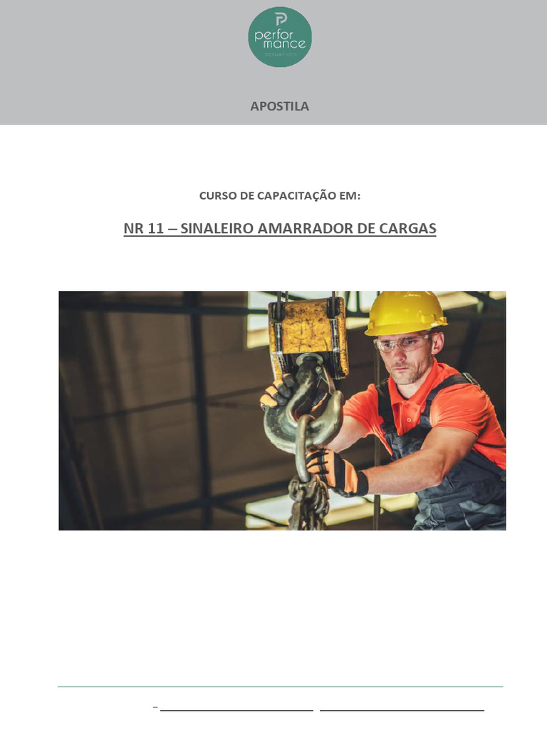 Apostila-Nr-11 - Sinaleiro Amarrador de Cargas | PDF | Xadrez | Aberturas (xadrez)