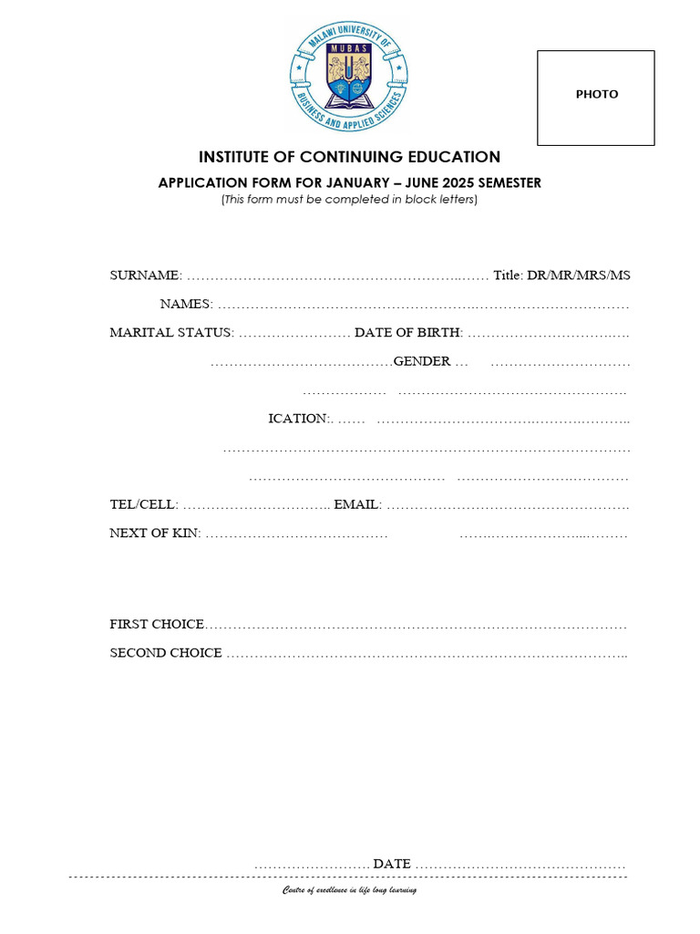 ICE Application Form (Jan-Jun) 2025 Intake (1) | PDF