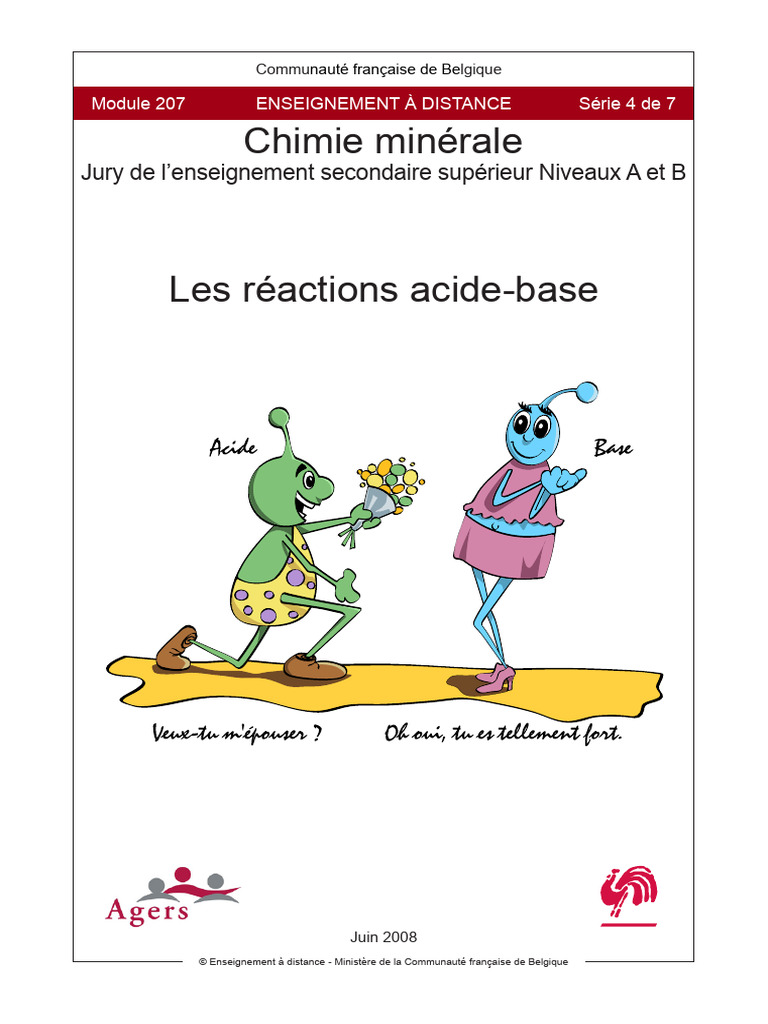 Réactions acide-base en chimie | PDF | Acide | Ph