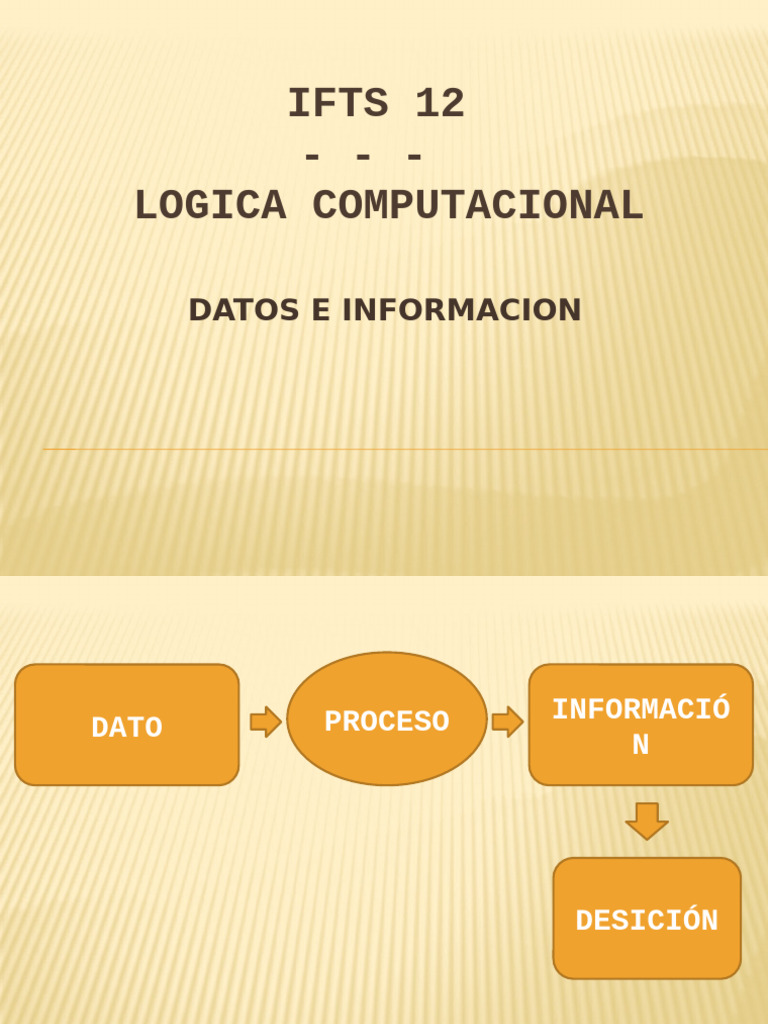 Datos e Información en IFTS 12 | PDF | Datos | Informática