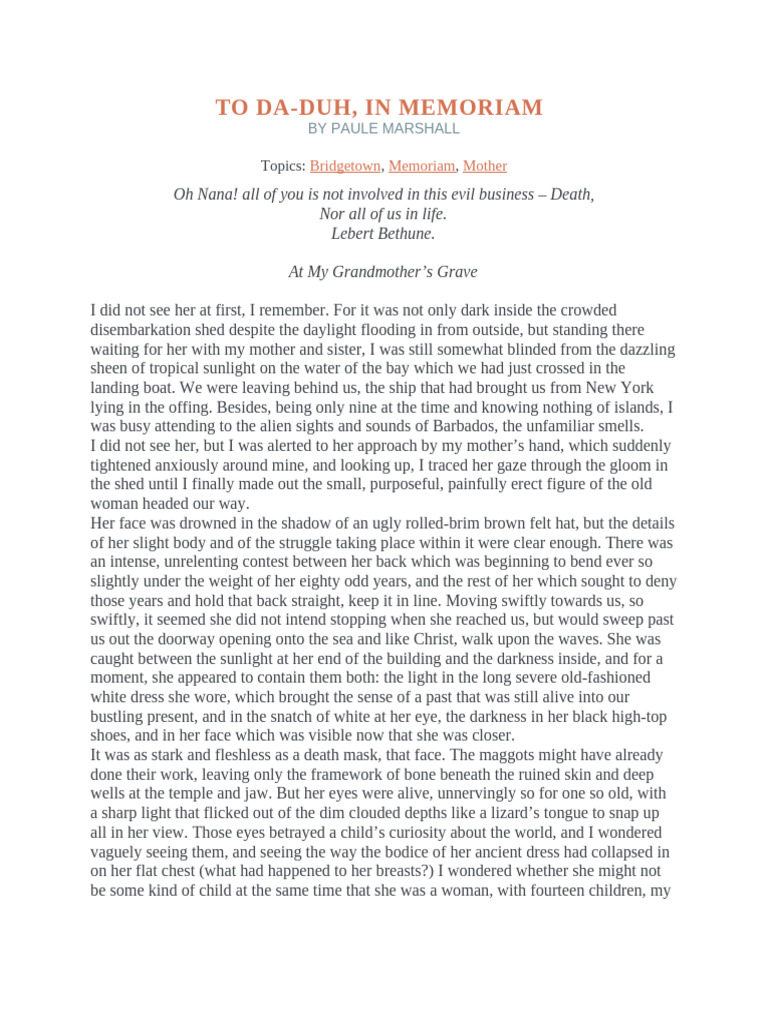 To Dah Duh, in Memoriam | PDF