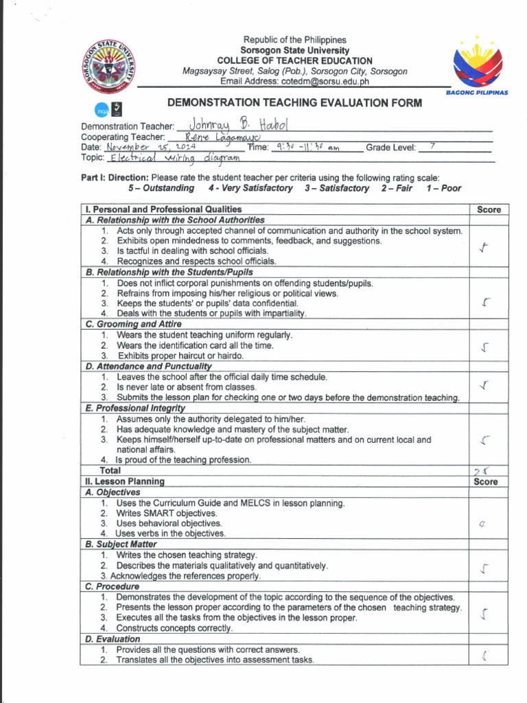 Evaluation of DT (Electrical Wiring Diagram) | PDF