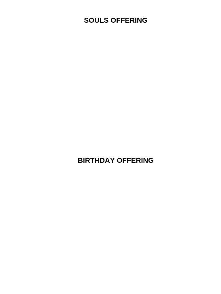 Sunday Mass Offering | PDF