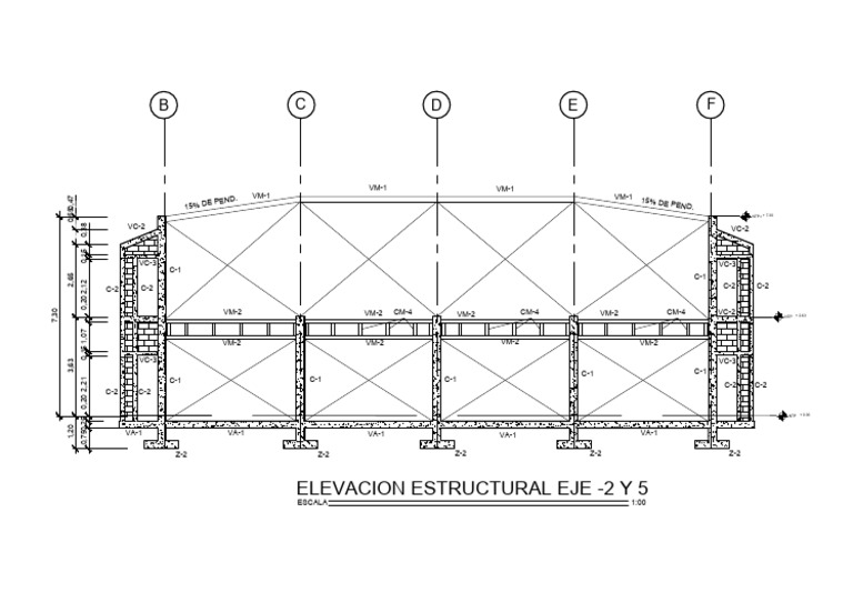 Elevación Estructural Arquitectura | PDF