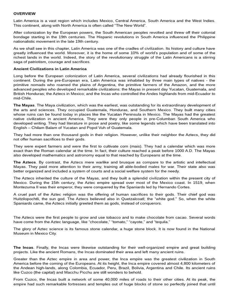 Latin America Revolution | PDF | Latin America | Spanish Colonization ...
