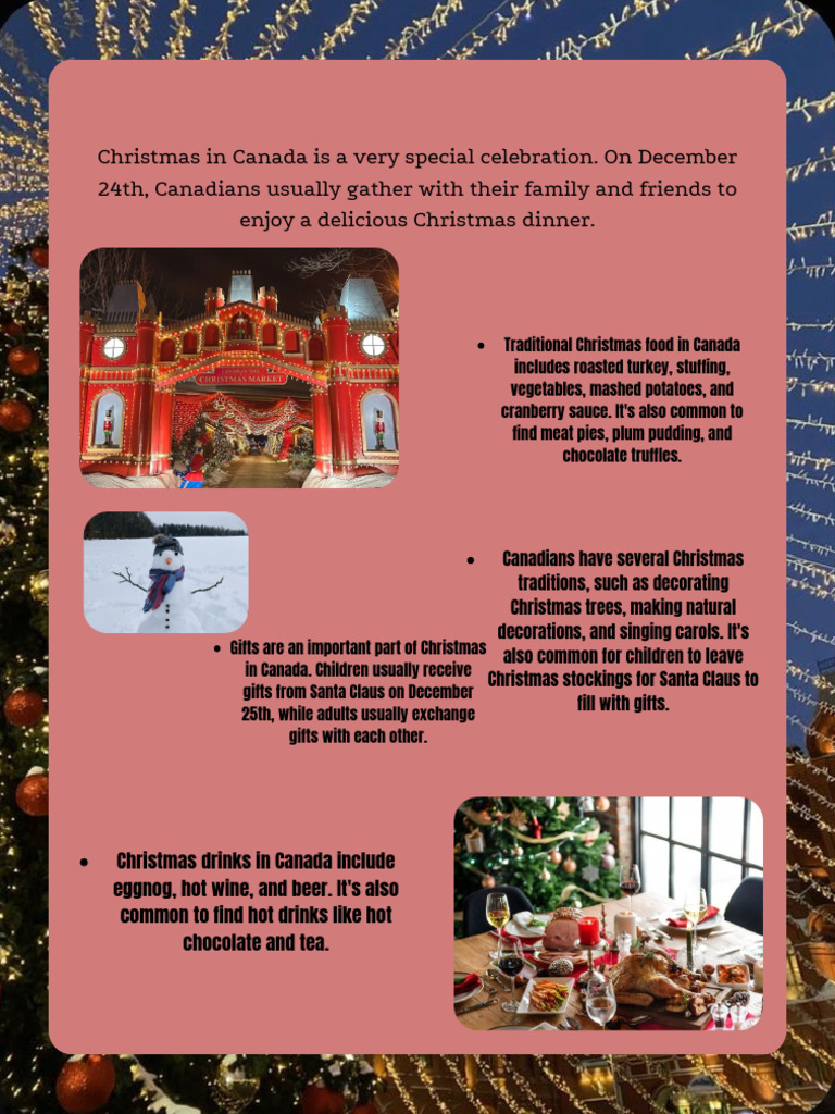 Canadian Christmas Traditions | PDF
