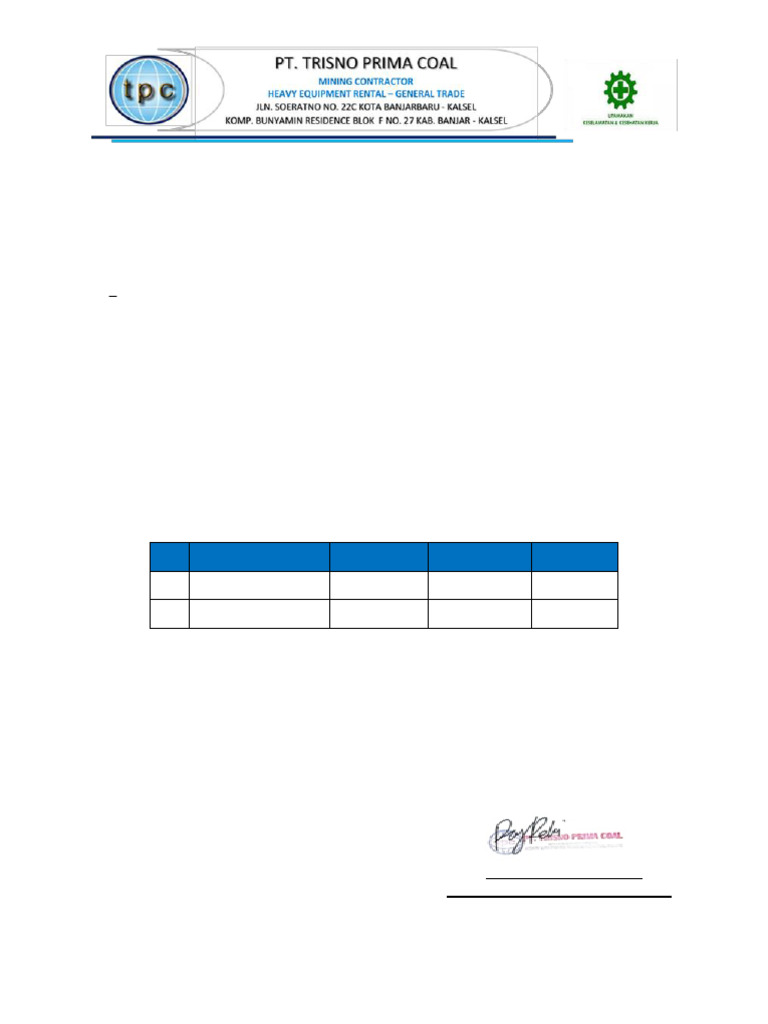 Surat Permohonan Izin Melintas TPC-BARTIM COAL INDO 25 November 2024 ...