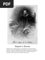 Napier's Bones: A Calculation Guide | PDF | Arithmetic | Mathematics