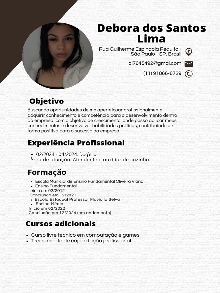 Currículo Debora | PDF