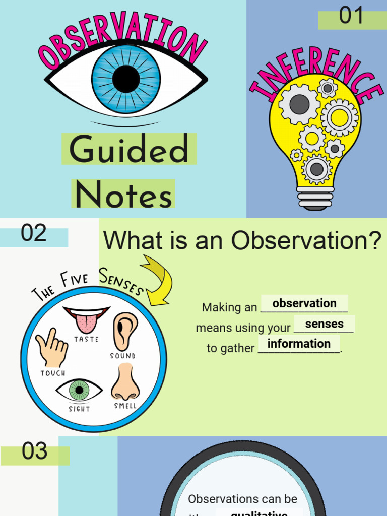 Observation vs. Inference PDF | PDF