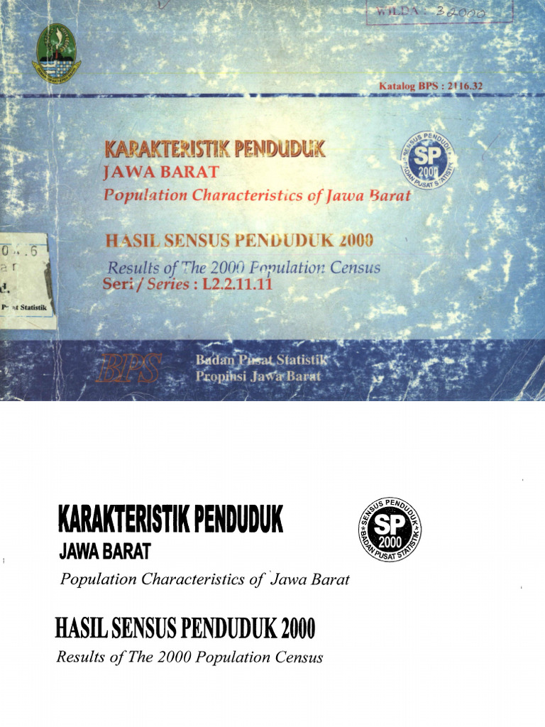 Karakteristik Penduduk Jawa Barat Hasil Sensus Penduduk 2000 | PDF