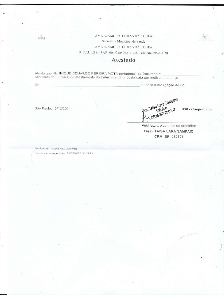 Atestado | PDF