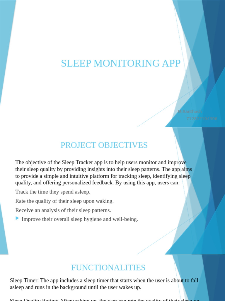 Sleep Tracker Project App | PDF | Mobile App | Sleep Sleep Tracker Project App | PDF | Mobile App | Sleep