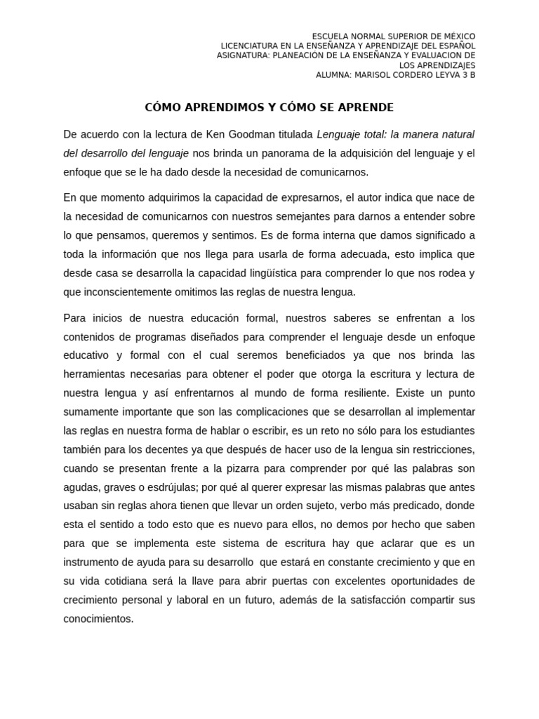 CÓMO APRENDIMOS Y CÓMO SE APRENDE | PDF | Enseñando | Aprendizaje