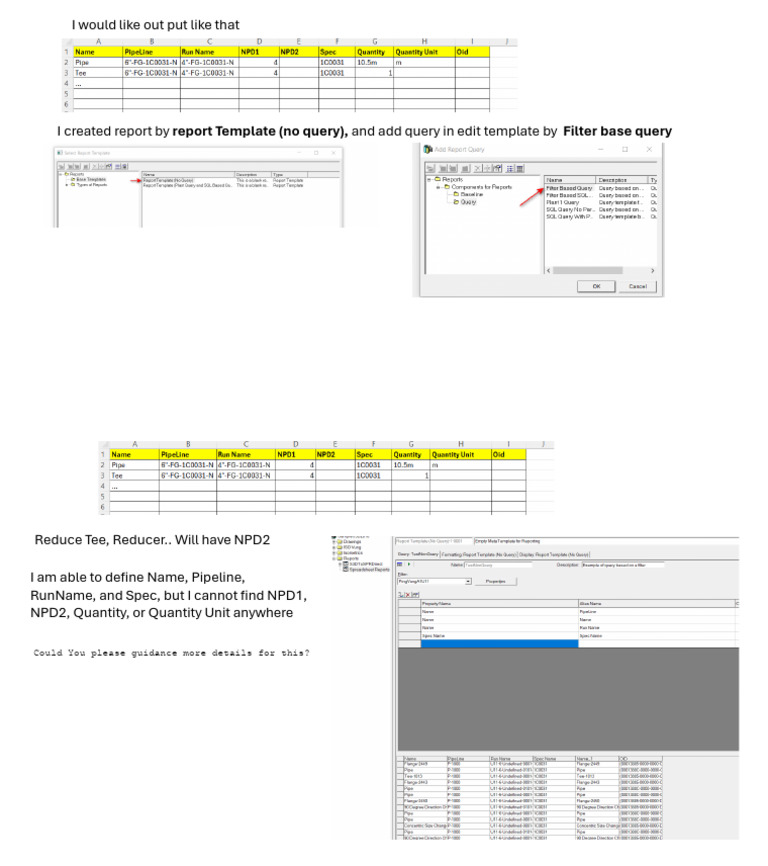 Query Guidance for Report Template Issues | PDF