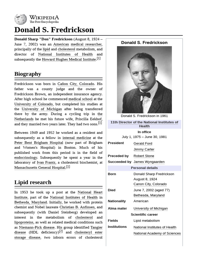 Donald_S._Fredrickson | PDF | Lipoprotein | Lipid