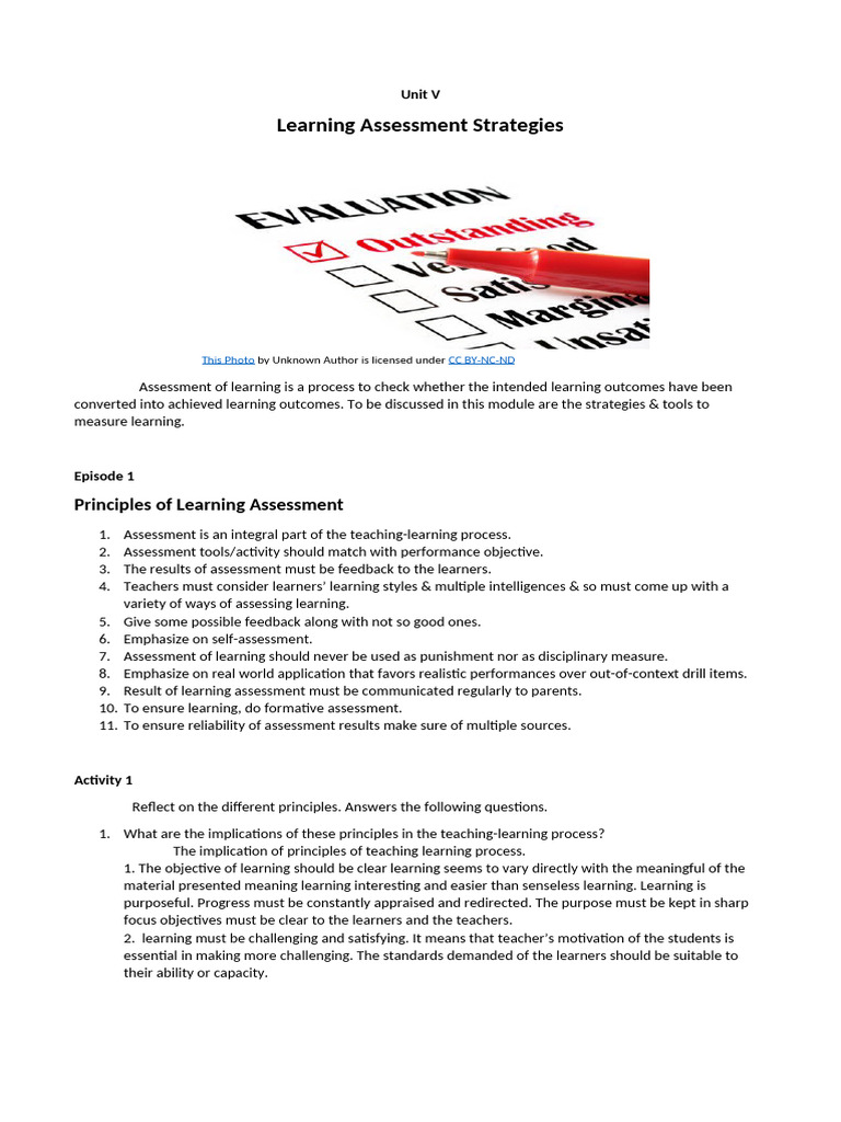 Unit V Unit VI (AutoRecovered) | PDF | Educational Assessment | Validity (Statistics)