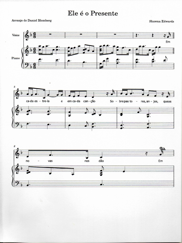 Ele É o Presente Letra em Portugues Final | PDF