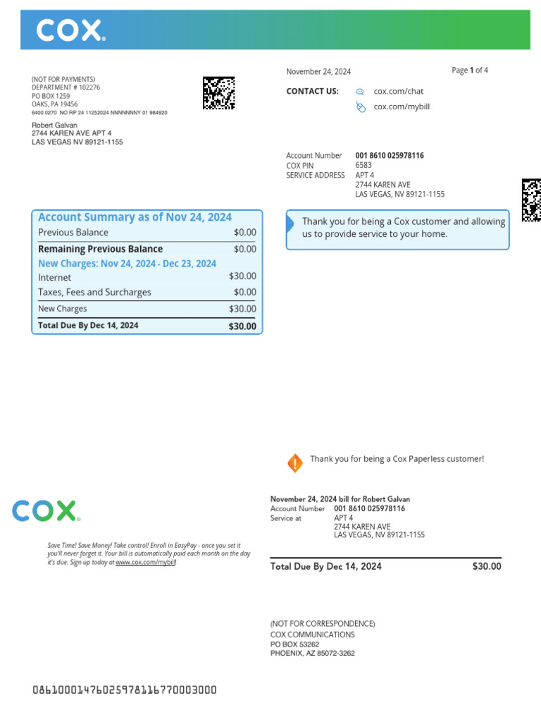 Statement | PDF | Fee | Service Industries