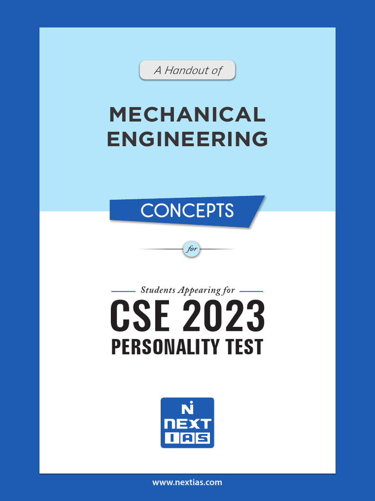 IGP - MECHANICAL ENGINEERING - CSE 2023 - Next IAS | PDF | Biofuel | Nuclear Reactor