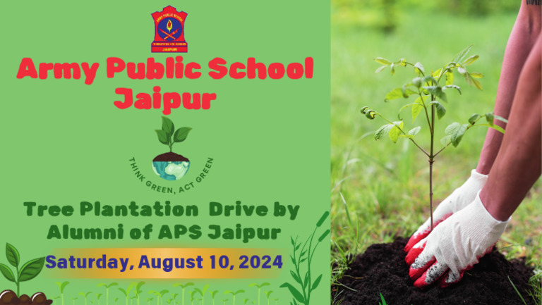 Tree Plantation Drive by Alumni of APS Jaipur - 20240808 - 131615 ...